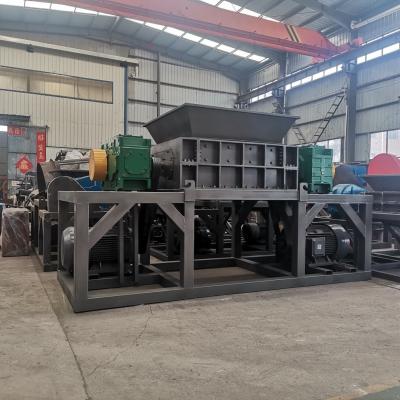 China Low Dust Twin Shaft Shredder 300mm Blade Diameter for Jumbo Bags Plastic Film Recycling for sale