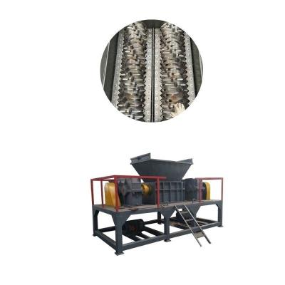 China Industrial Twin Shaft Plastic Shredder 300mm Blade Diameter 80rpm for Films Bags for sale