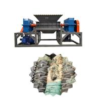 China Industrial Twin Shaft Plastic Shredder 300mm Blade Diameter 80rpm for Films Bags for sale