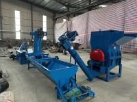 China PET Bottle Washing Line 300-2000kg/h Hot Washing Machine 8-16mm Output Flakes Recycling for sale