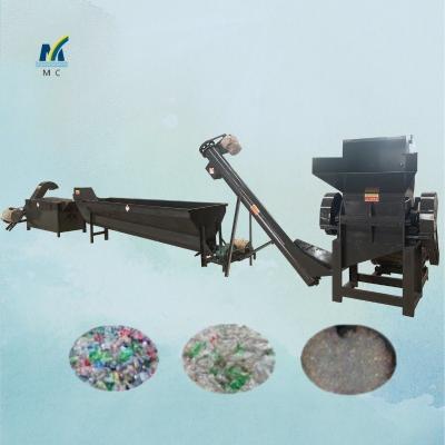 China PET Plastic Washing Recycling Production Line 300-2000 kg/h Waste Bottle Crushing Machine for sale