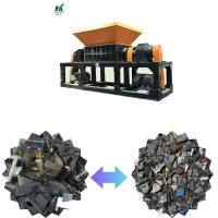 China Industrial Double Shaft Shredder 7.5-220KW SKD-11 Blades for Plastic Metal Wood Furniture Recycling for sale