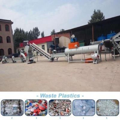 China Clean Plastic Sheet Recycling Line with Non-Woven Fabrics and Computerized Control System for sale