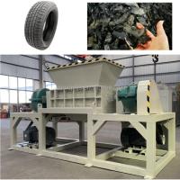 China Double Shaft Tire Shredder 50-200mm Output for Rubber Recycling Industry for sale