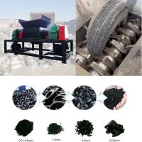 China Double Shaft Tire Shredder 50-200mm Output 15-220kw for Rubber Recycling for sale