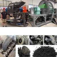 China Double Shaft Waste Tire Shredder 50-200mm Output 15-220kw for Recycling for sale