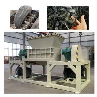 China Double Shaft Waste Tire Shredder 50-200mm Output 15-220kw for Recycling for sale