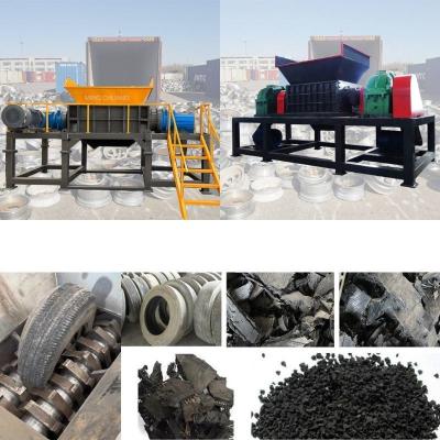China Old Tire Recycling Rubber Powder Production Line 50-200mm Output 15-220kw Motor for sale