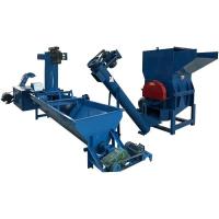 China Waste PET Bottle Recycling Machine Crushing Washing Line 300-2000kg/h 8-16mm Output for sale