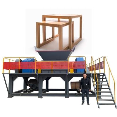 China Industrial Twin Shaft Shredder MCS-600 11kW Wood Chipper Branch Shredder for Wood Plastic Metal for sale