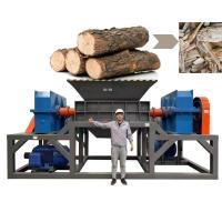 China Industrial Twin Shaft Wood Chipper Shredder 37kW 1000mm Chamber for Recycling Processing for sale