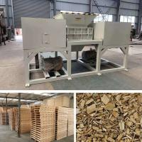 China Industrial Twin Shaft Shredder for Wood Pallet Cardboard Mattress Waste 7.5-220kW for sale