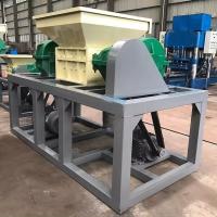 China Double Hob Plastic Shredder 300mm Blade Diameter 80rpm for Film Woven Bag Recycling for sale