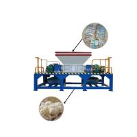 China Double Hob Plastic Shredder 300mm Blade Diameter 80rpm for Film Woven Bag Recycling for sale