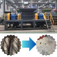 China Double Hob Shredder Machine 2200x1450x2000mm High Production Plastic Bag Shredder 45kW for sale