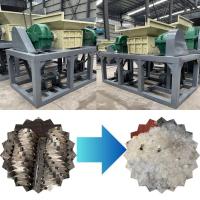 China Industrial Dual Shaft Foam Shredder Machine 300mm Blade Diameter 80rpm for Film Waste for sale