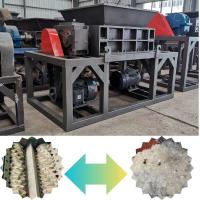 China Double Hob Shredder Machine for Scrap Wool Shredding Recycling Film Soft Material 300mm Blade for sale