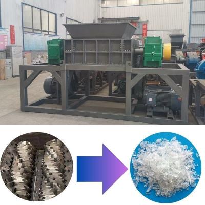 China Double-Screw Model Customized Waste Silk Fabric Dual-Axis Hob Shredder for Fully Automatic Shredding for sale