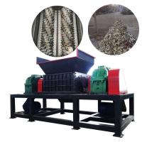 China Double Hob Shredder Machine for Woven Bag Waste Rope Clothes Scraps Recycling 300mm Blade for sale