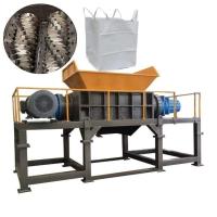 China Double Hob Shredder Machine for Woven Bag Waste Rope Clothes Scraps Recycling 300mm Blade for sale
