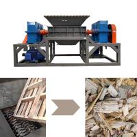 China Double Shaft Shredder 7.5-220KW for Waste Furniture Wood Pallets Garden Waste Recycling for sale