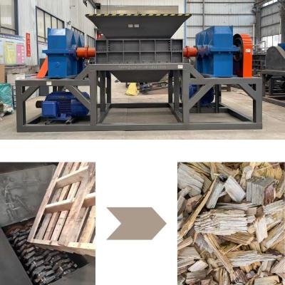 China MCS-1600 Double Shaft Wood Shredder 90KW for Cardboard Garden Waste and Roots for sale