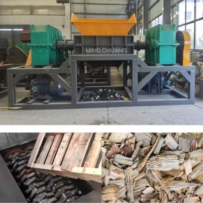 China Customizable Double Shaft Wood Shredder 34000kg for Construction Waste Recycling for sale
