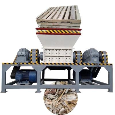 China Twin Shaft Shredder 7.5-220KW for Cardboard Paper Wood Waste Recycling for sale
