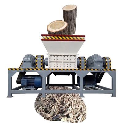 China Industrial Twin Shaft Wood Chipper Shredder 7.5-220KW for Tree Roots and Branches for sale