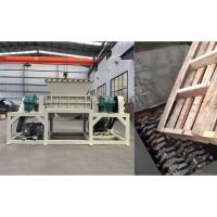 China Full-Automatic Wooden Pallet Shredder 400mm Chamber Iron Removal for Wood Block Manufacturing for sale