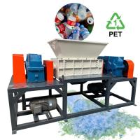 China 1000kg/h Plastic Bottle Recycling Machine Double Shaft Shredder 350x150x180cm for sale
