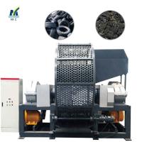 China 380V Double Shaft Rubber Scrap Shredder Machine Crusher for Car Truck Tire Recycling 50-200mm Output for sale