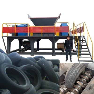 China 380V Tire Rubber Recycling Machine 50-200mm Shredder for Rubber Powder Production for sale