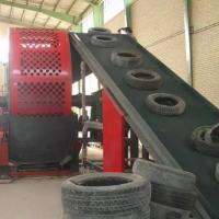 China Automatic Double Shaft Tire Shredder 380V 50-200mm Output for Bicycle Car Truck Tires for sale