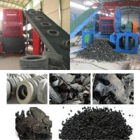 China Double Shaft Tire Shredder 3300x1900x2200mm 50-200mm Output for Rubber Recycling for sale