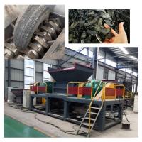 China Double Shaft Tire Shredder 50-200mm Rubber Crumb Recycling Machine 15-220KW for sale