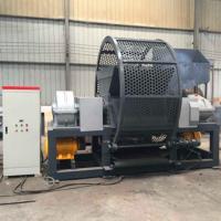 China Double Shaft Tire Shredder 50-200mm Rubber Crumb Recycling Machine 15-220KW for sale