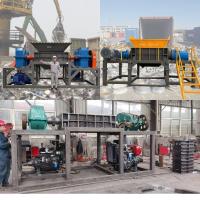 China Scrap Metal Shredder Double Shaft Shredder 22kW 3000kg for Recycling for sale