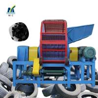 China Automatic Waste Rubber Tire Recycling Equipment Double Shaft Shredder 50-200mm Output for sale