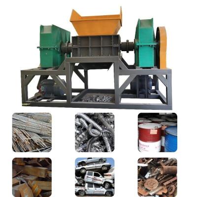 China MCS-1000 Twin Shaft Scrap Metal Shredder 30kw 2-3t/h Heavy Duty Crusher for sale