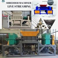 China Heavy Duty Twin Shaft Metal Shredder 30kw 2-3 t/h for Steel Aluminium Scrap Recycling for sale