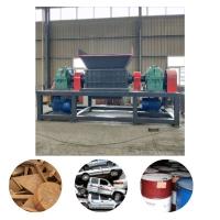 China Large Capacity Twin Shaft Metal Shredder 22-110kW Scrap Steel Iron Crushing Machine for sale