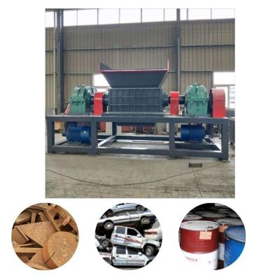 China Large Capacity Twin Shaft Metal Shredder 22-110kW Scrap Steel Iron Crushing Machine for sale