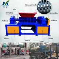 China Large Capacity Twin Shaft Metal Shredder 22-110kW Scrap Steel Iron Crushing Machine for sale