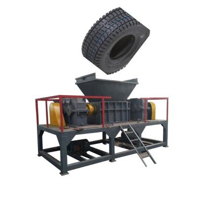 China Industrial Double Shaft Tire Shredder 50-200mm Output 15-220kw Heavy Duty Rubber Shredding Machine for sale