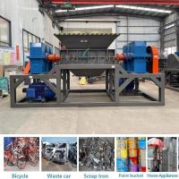 China 4000x1700x2400mm Scrap Metal Shredder 5000-8000kg/h Twin Shaft Steel Aluminum Shredding Machine for sale