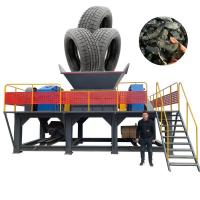 China Industrial Tire Shredder Machine MCS-1200 50-200mm Blocks Double Shaft Shredder for sale