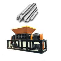 China Heavy Duty Twin Shaft Metal Shredder Machine 22-110kW for Scrap Iron Aluminum Recycling for sale