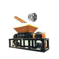 China Heavy Duty Metal Shredder Machine 22-110kW Twin Shaft Scrap Metal Recycling Shredder for sale