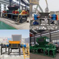 China Heavy Duty Metal Shredder Machine 22-110kW Twin Shaft Scrap Metal Recycling Shredder for sale